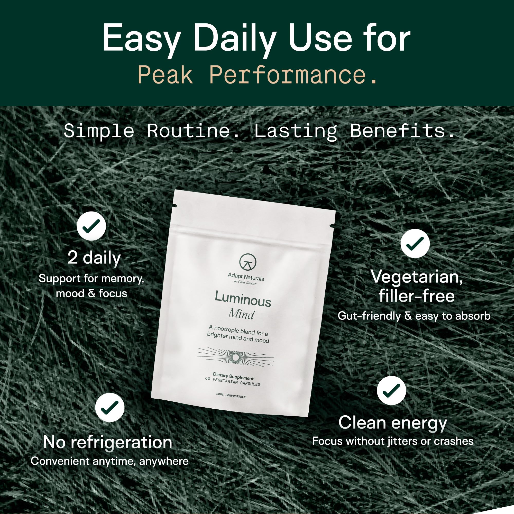 Herbal supplement for improved concentration
