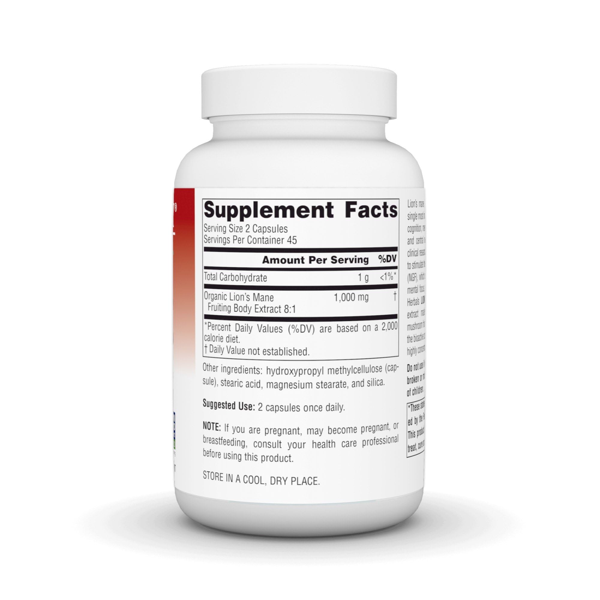 Herbal supplement for improved concentration
