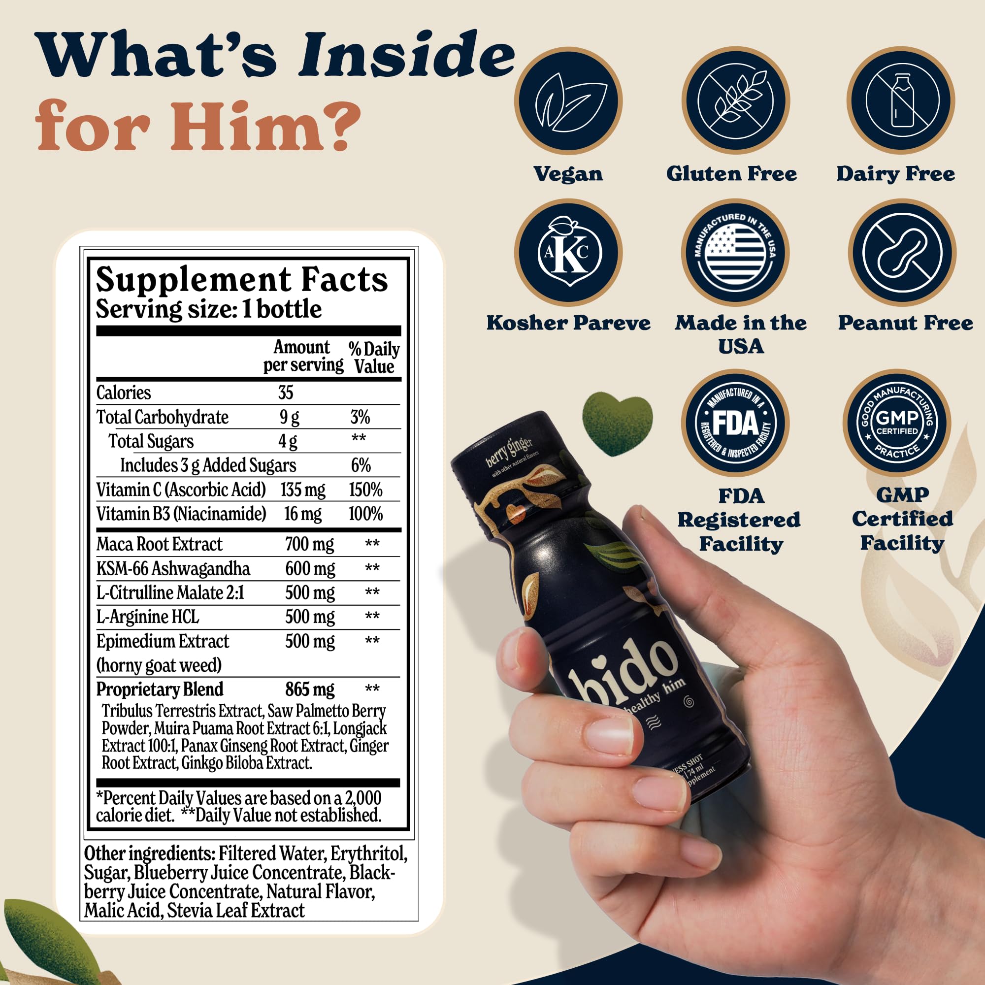 Herbal supplement for men's health