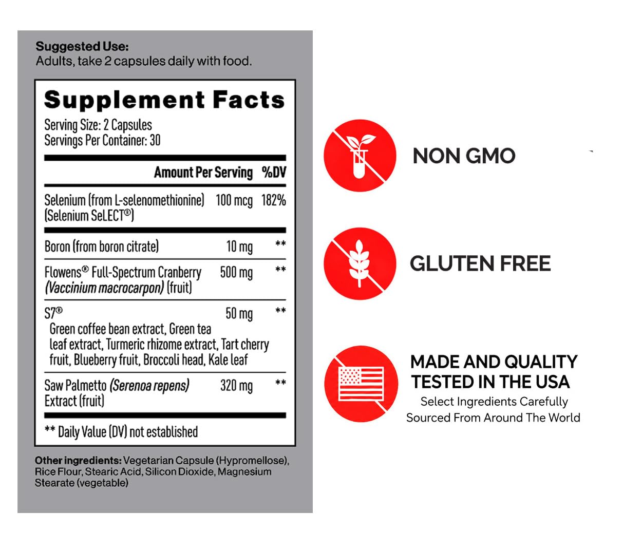 Herbal supplement for men's wellness
