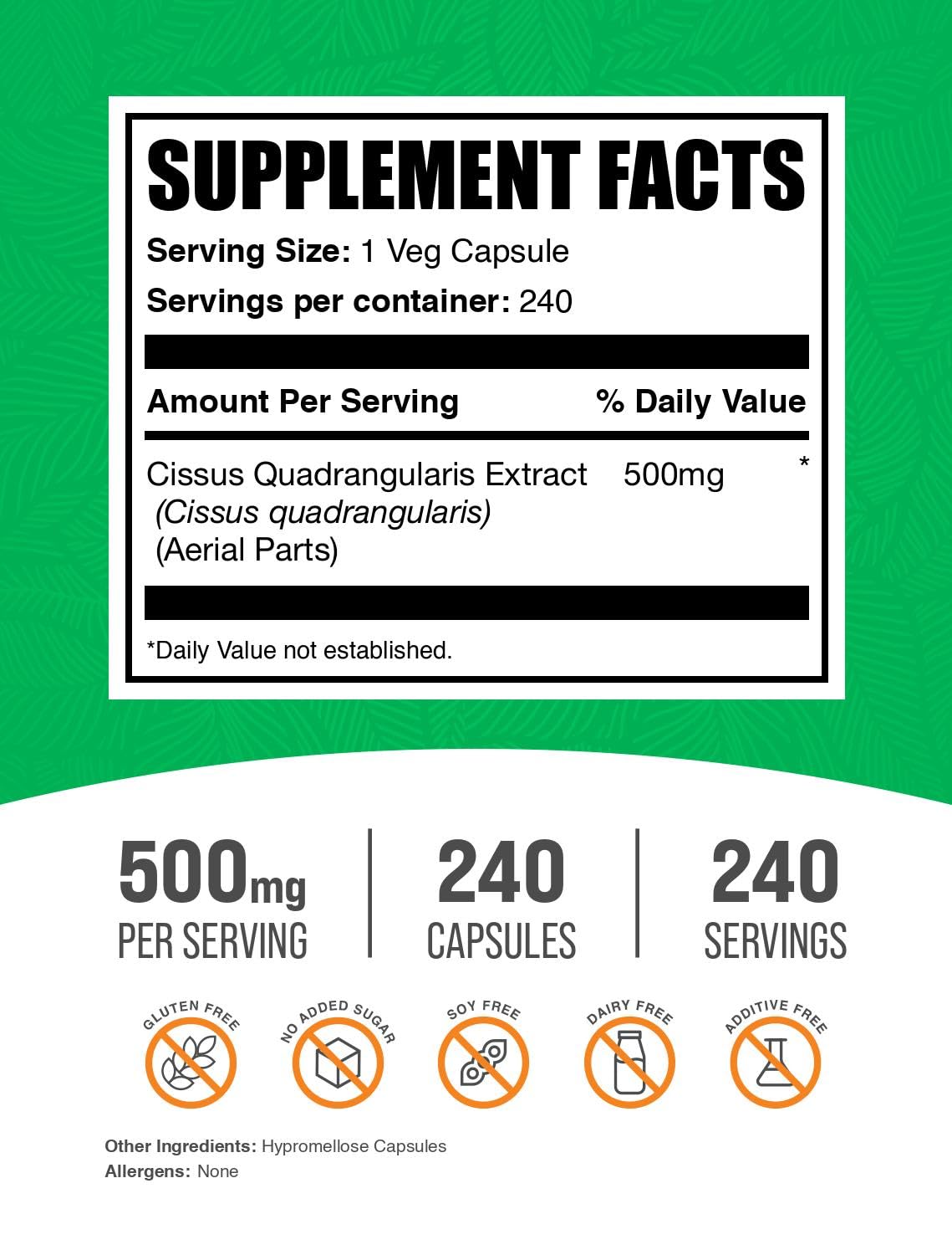 Herbal supplement for muscle recovery