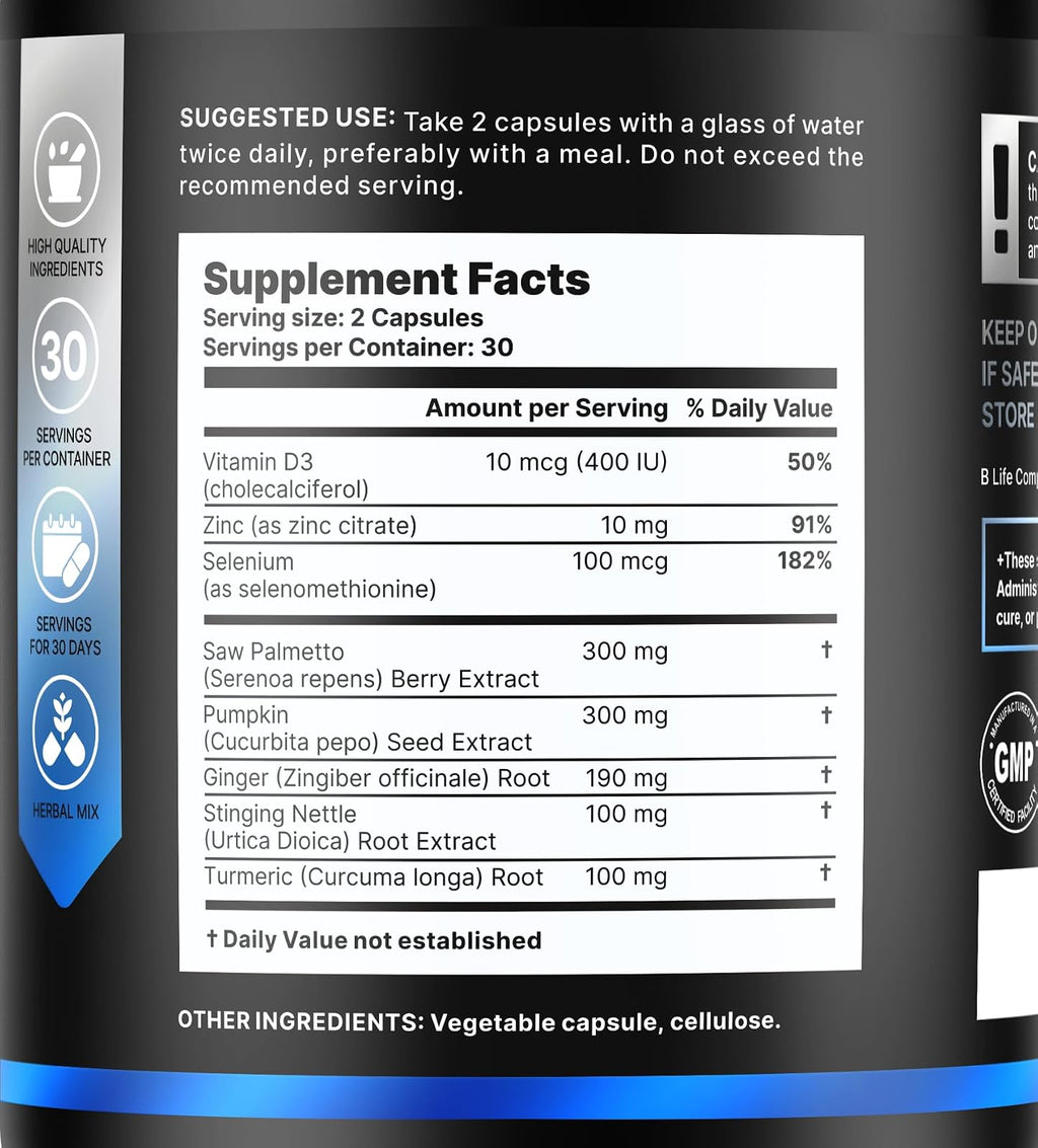 herbal supplement for prostate support