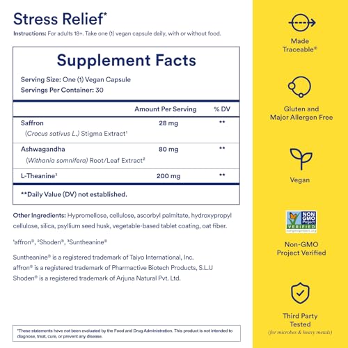 Herbal supplement for reducing stress