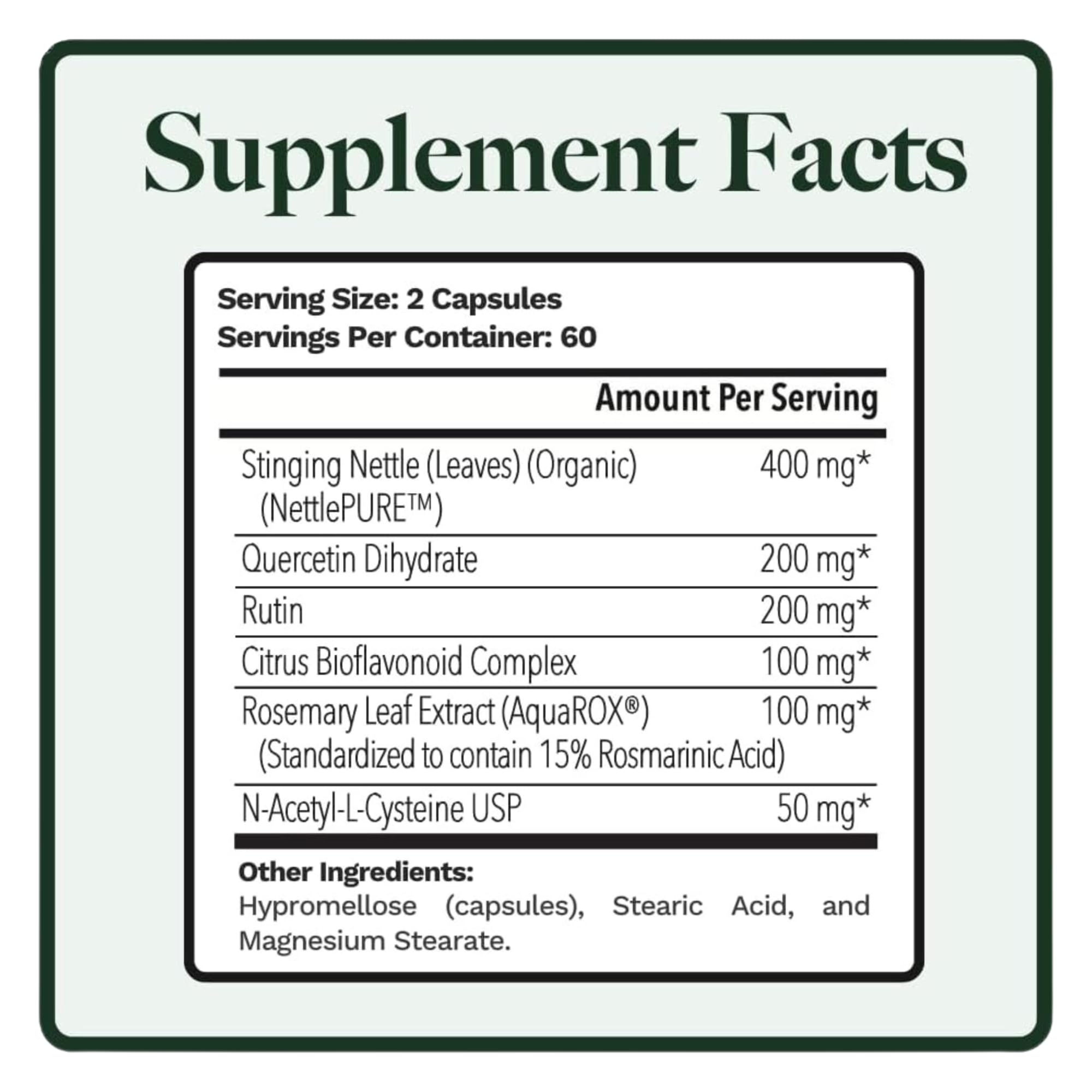 Herbal supplement for respiratory support
