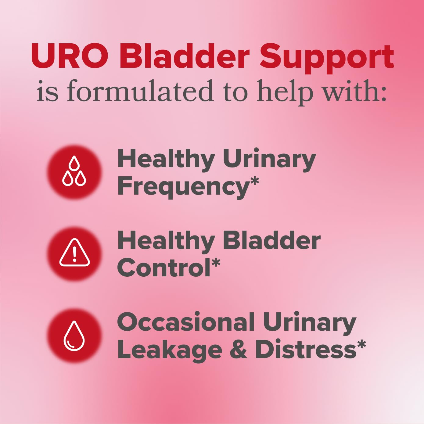 Herbal supplement for urgency relief