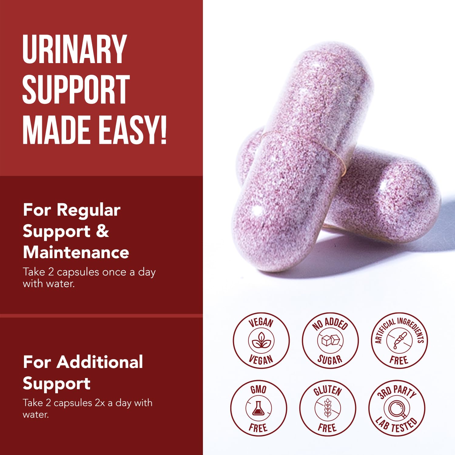 Herbal supplement for urinary comfort