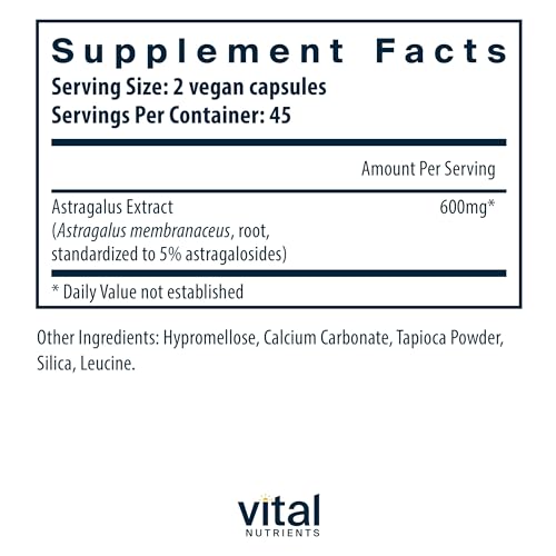 herbal supplement for vitality astragalus