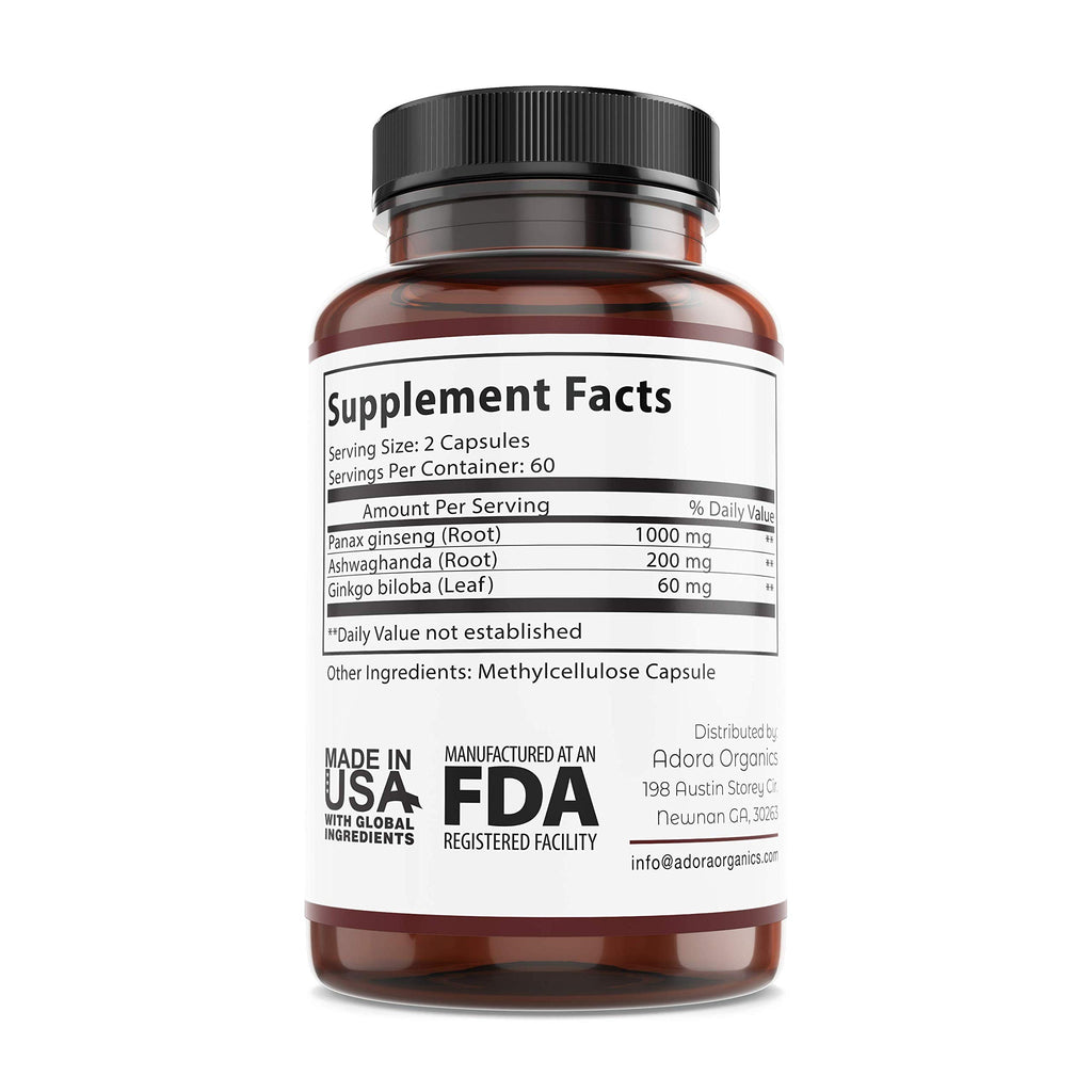 herbal supplement for vitality ginseng