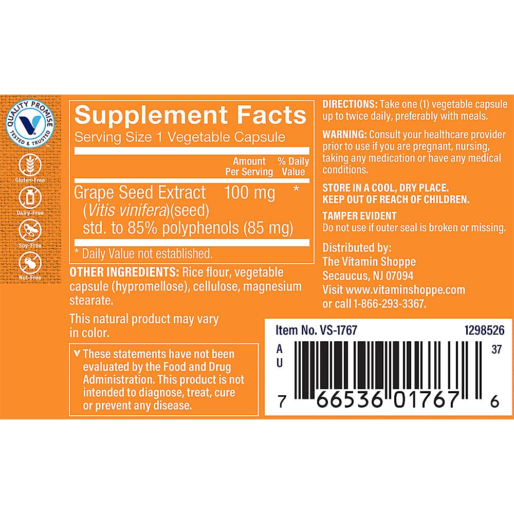 herbal supplement grape seed extract