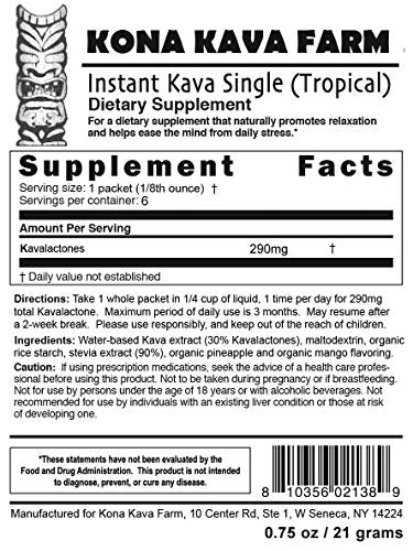 Herbal supplement kava kava benefits