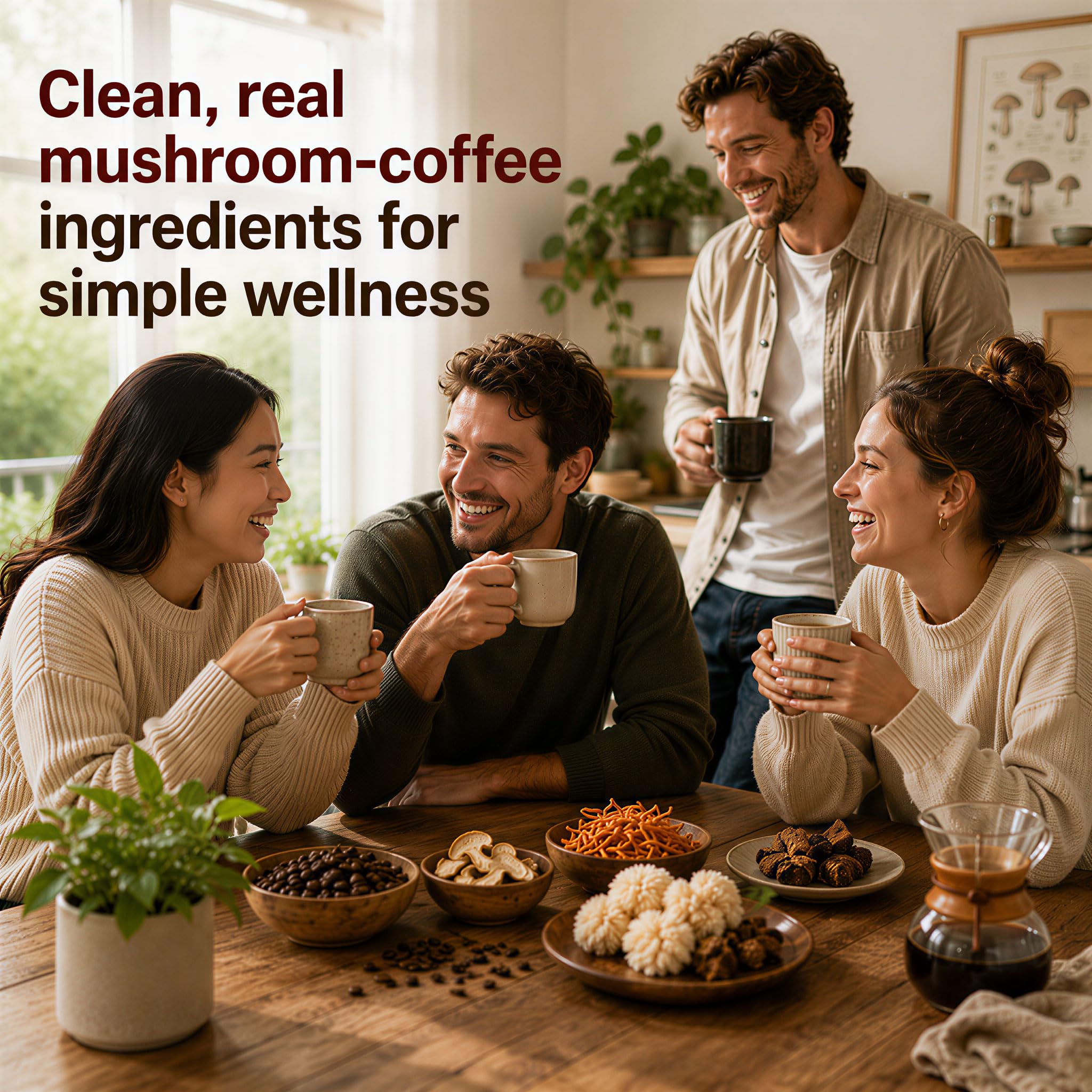 herbal supplement mushroom coffee blend