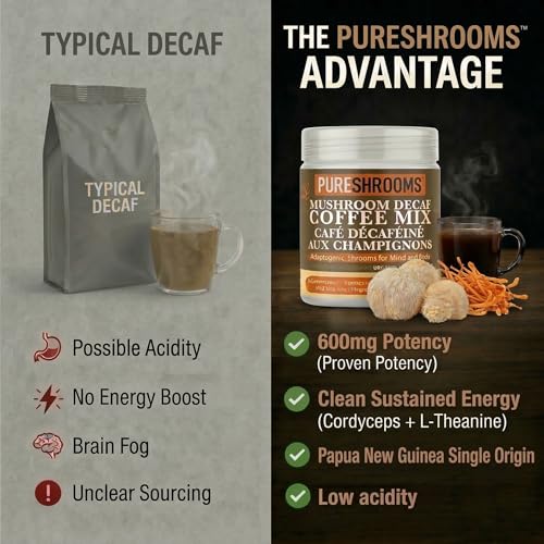 herbal supplement mushroom coffee drink