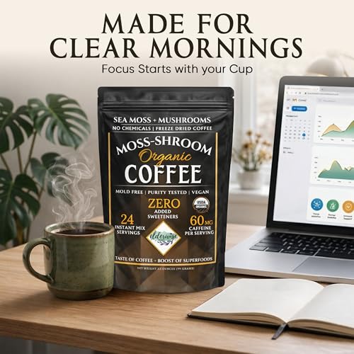 herbal supplement mushroom coffee drink