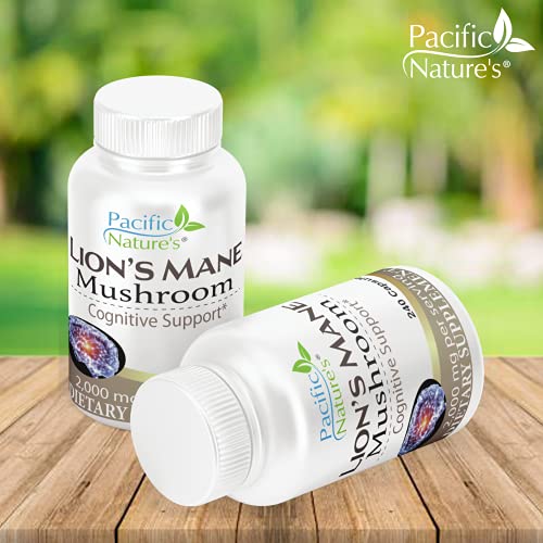 Herbal supplement mushrooms for focus