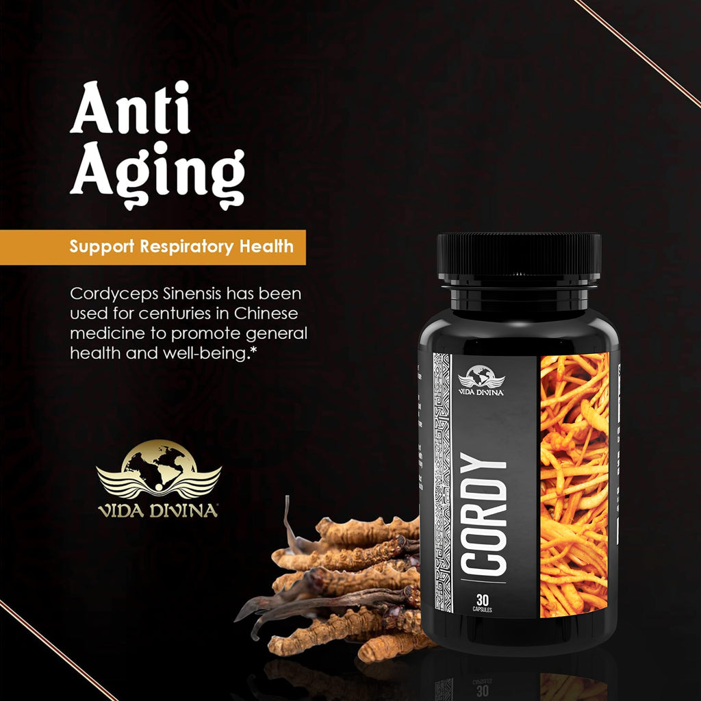 Herbal supplement mushrooms for vitality