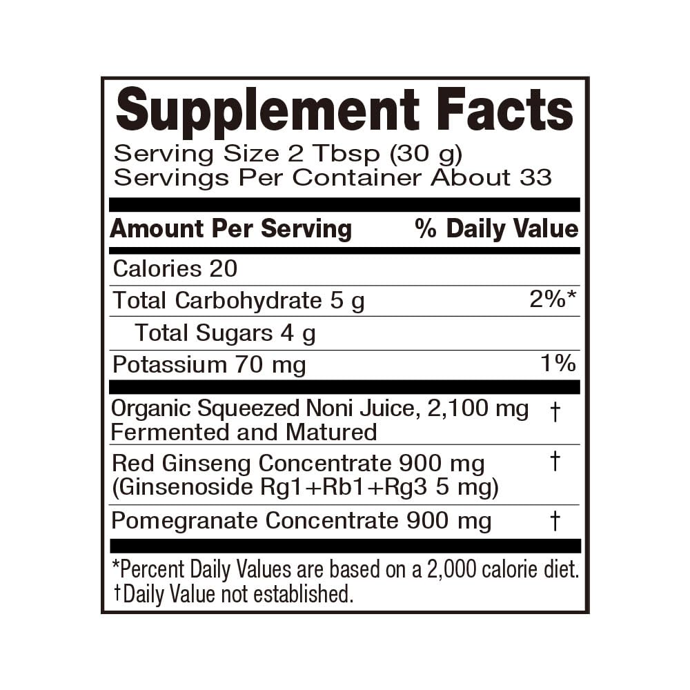 herbal supplement noni juice