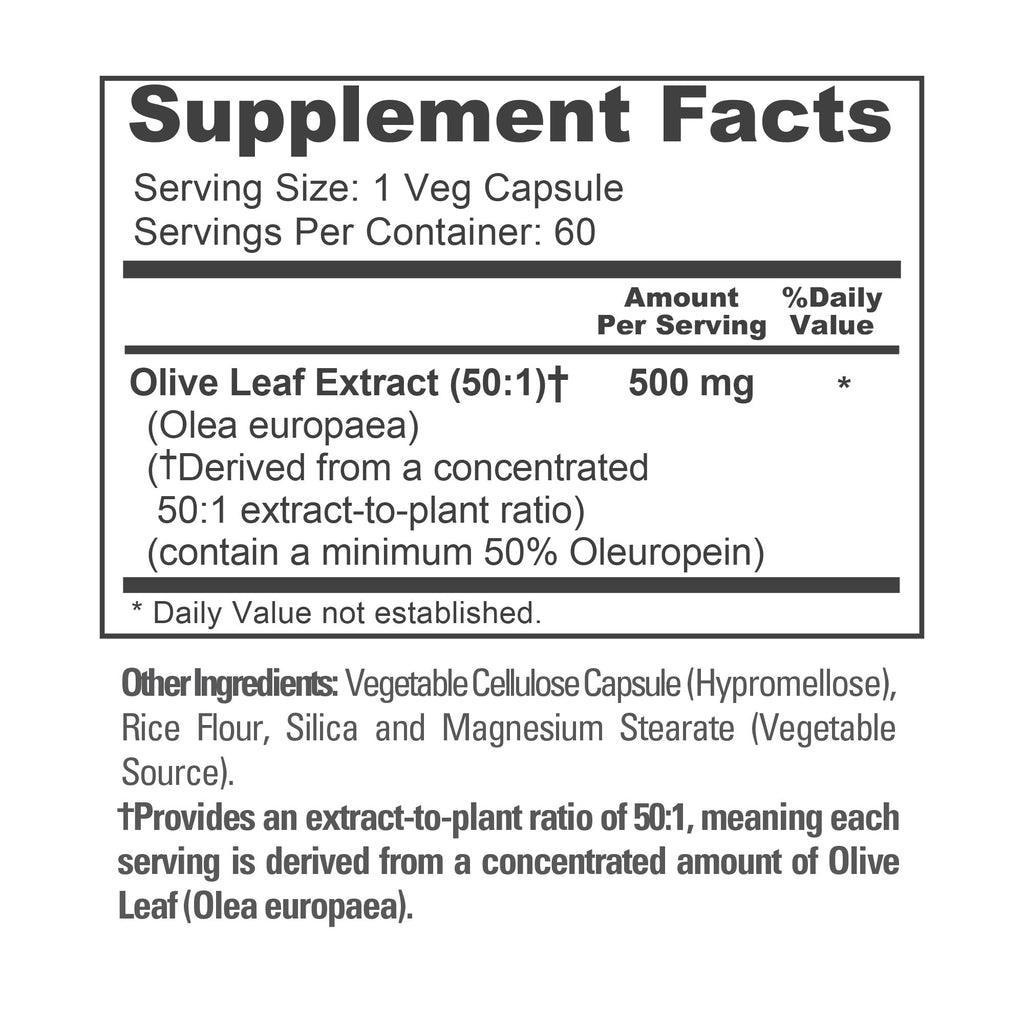 herbal supplement olive leaf extract