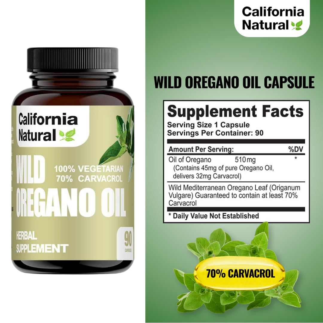 herbal supplement oregano oil softgels