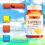 Herbal supplement saffron gummies 60 count