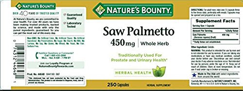 herbal supplement saw palmetto 450 mg