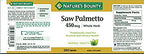 herbal supplement saw palmetto 450 mg