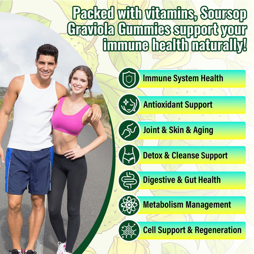 herbal supplement soursop gummies benefits