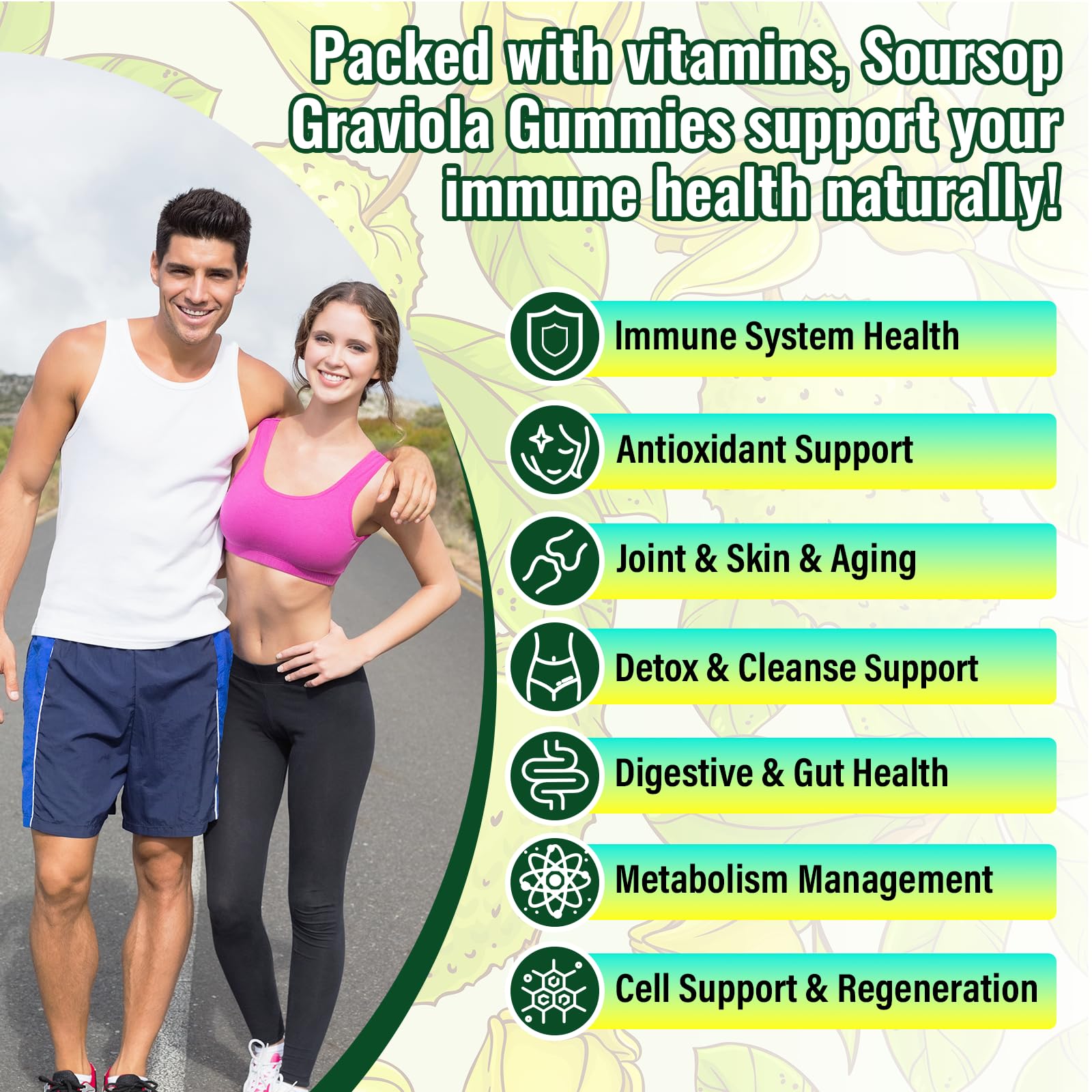 herbal supplement soursop gummies benefits