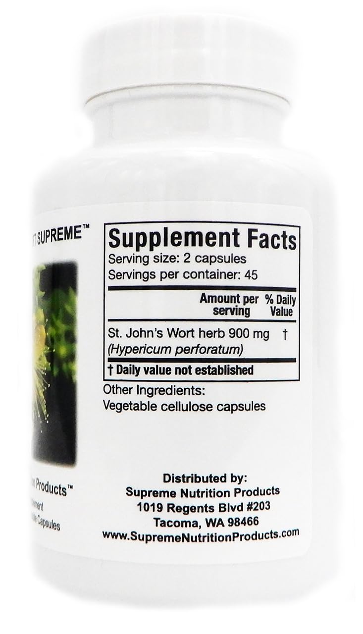 herbal supplement st. john's wort for relaxation