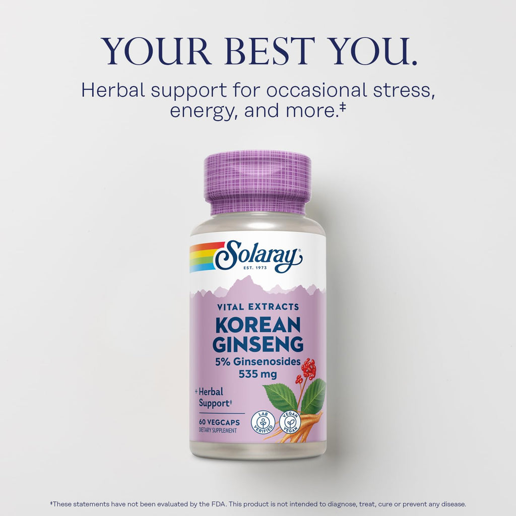 herbal supplement with 5% ginsenosides
