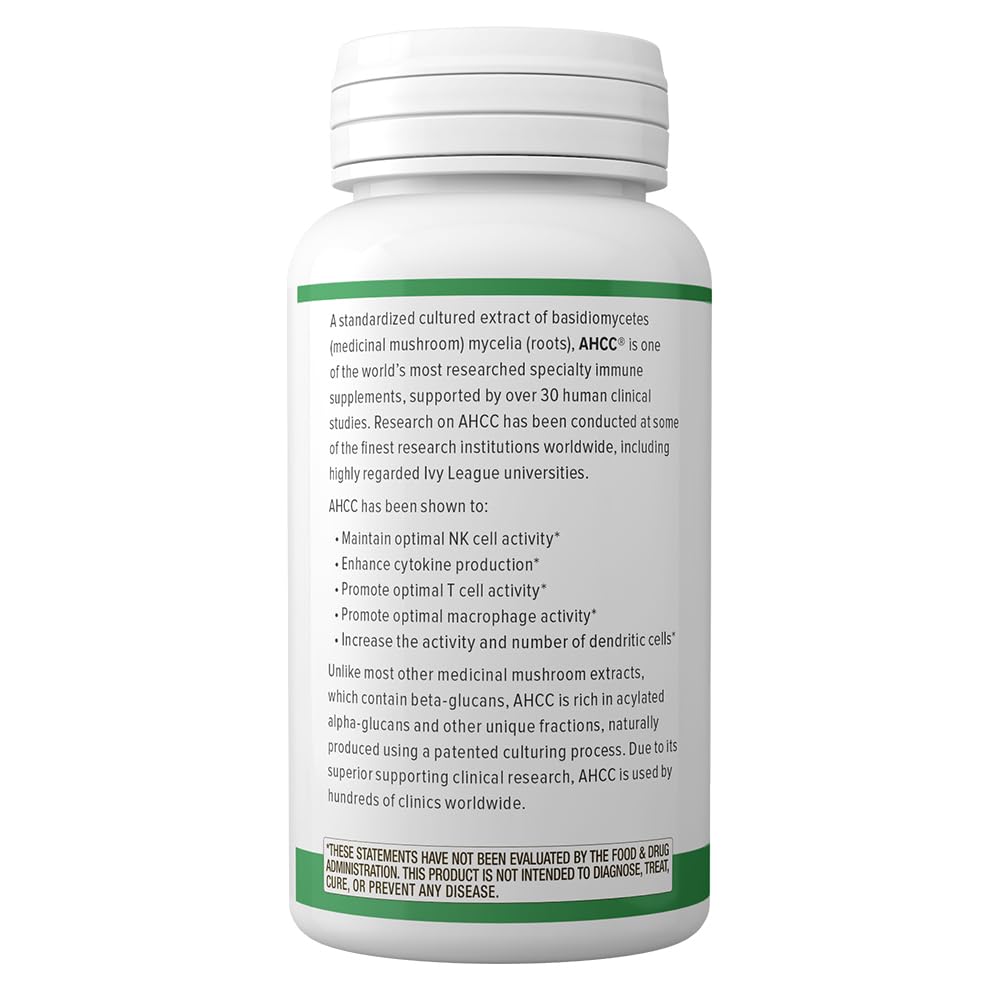 herbal supplement with AHCC mushrooms