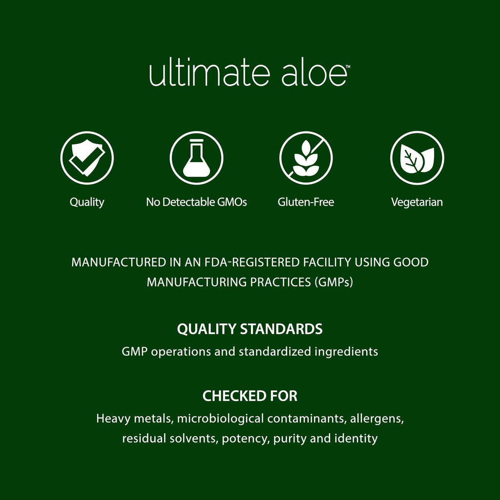 Herbal supplement with aloe vera goodness
