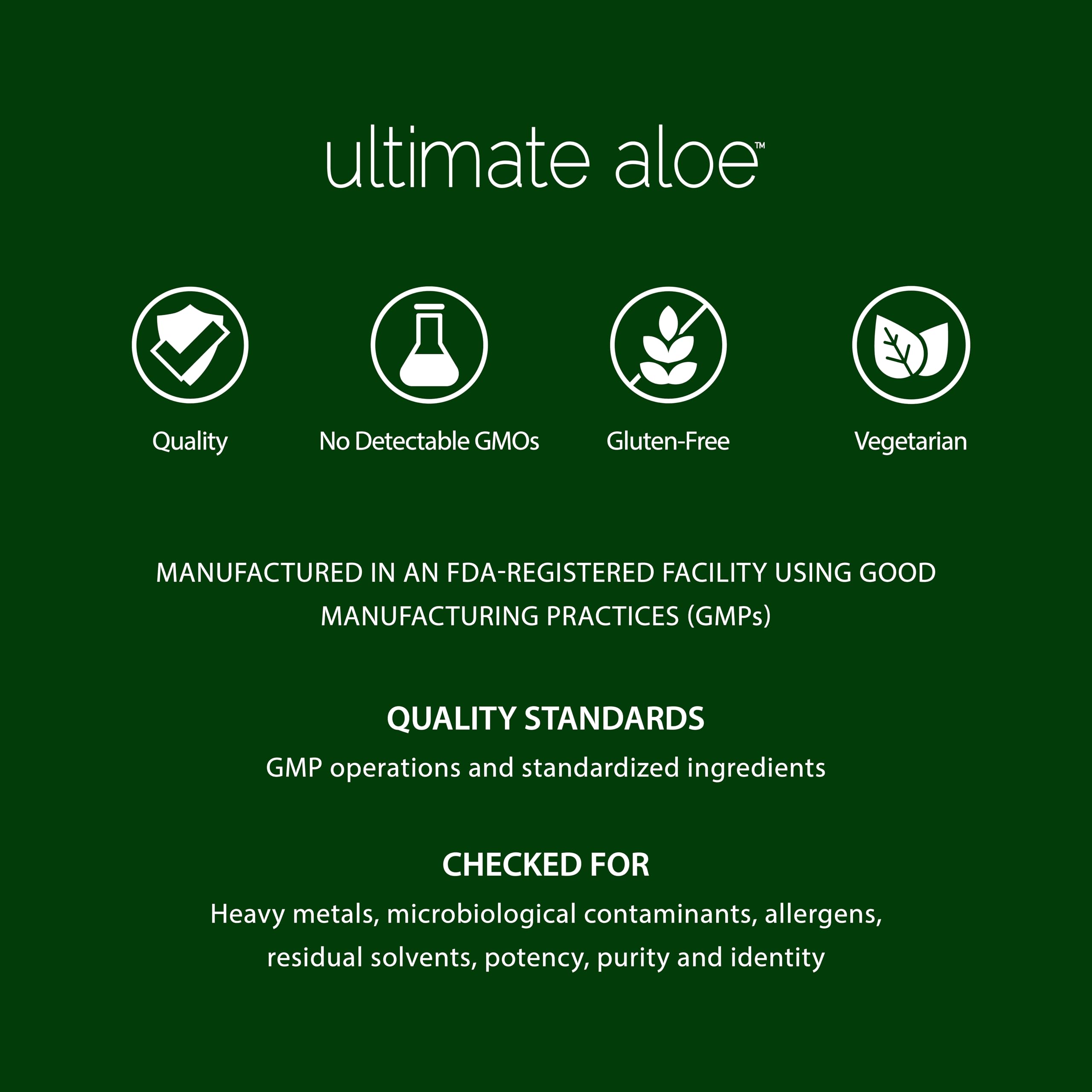 Herbal supplement with aloe vera goodness