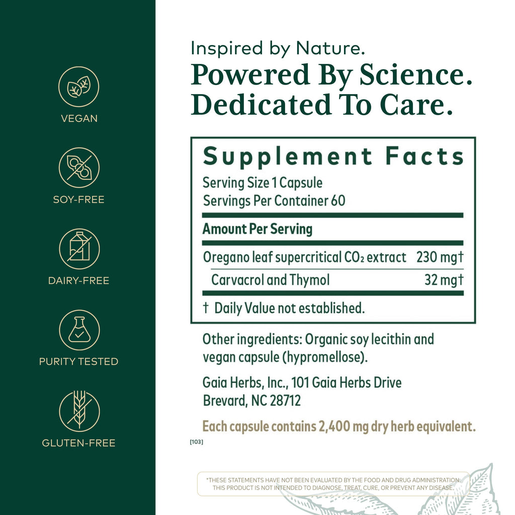 herbal supplement with carvacrol benefits