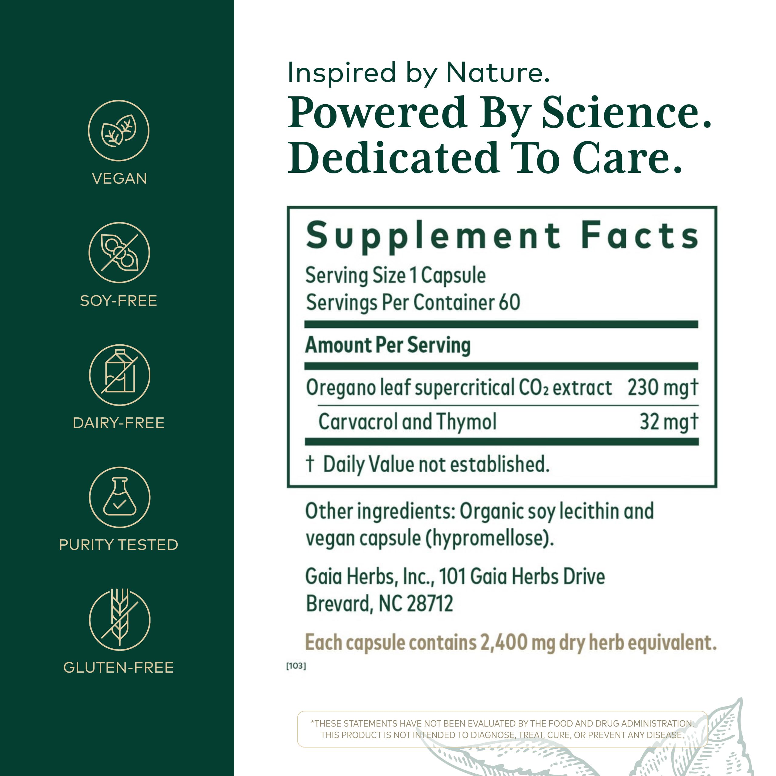 herbal supplement with carvacrol benefits