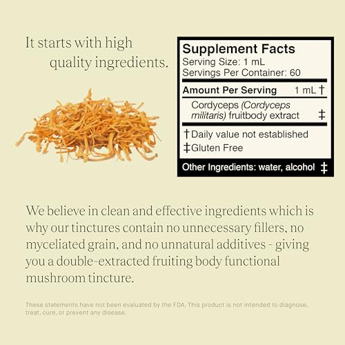 Herbal supplement with cordyceps mushrooms