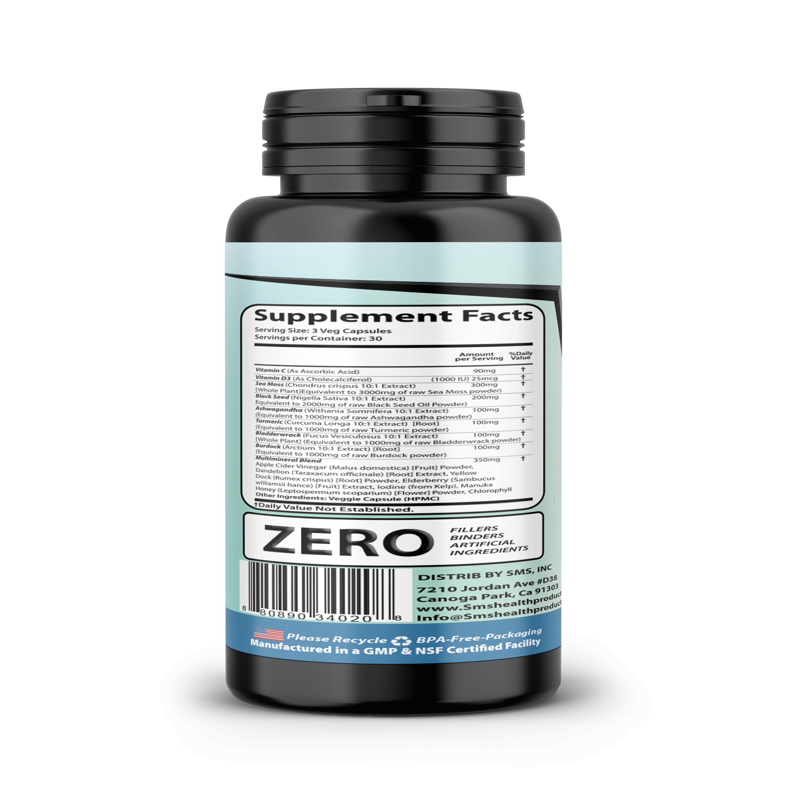 herbal supplement with elderberry and turmeric