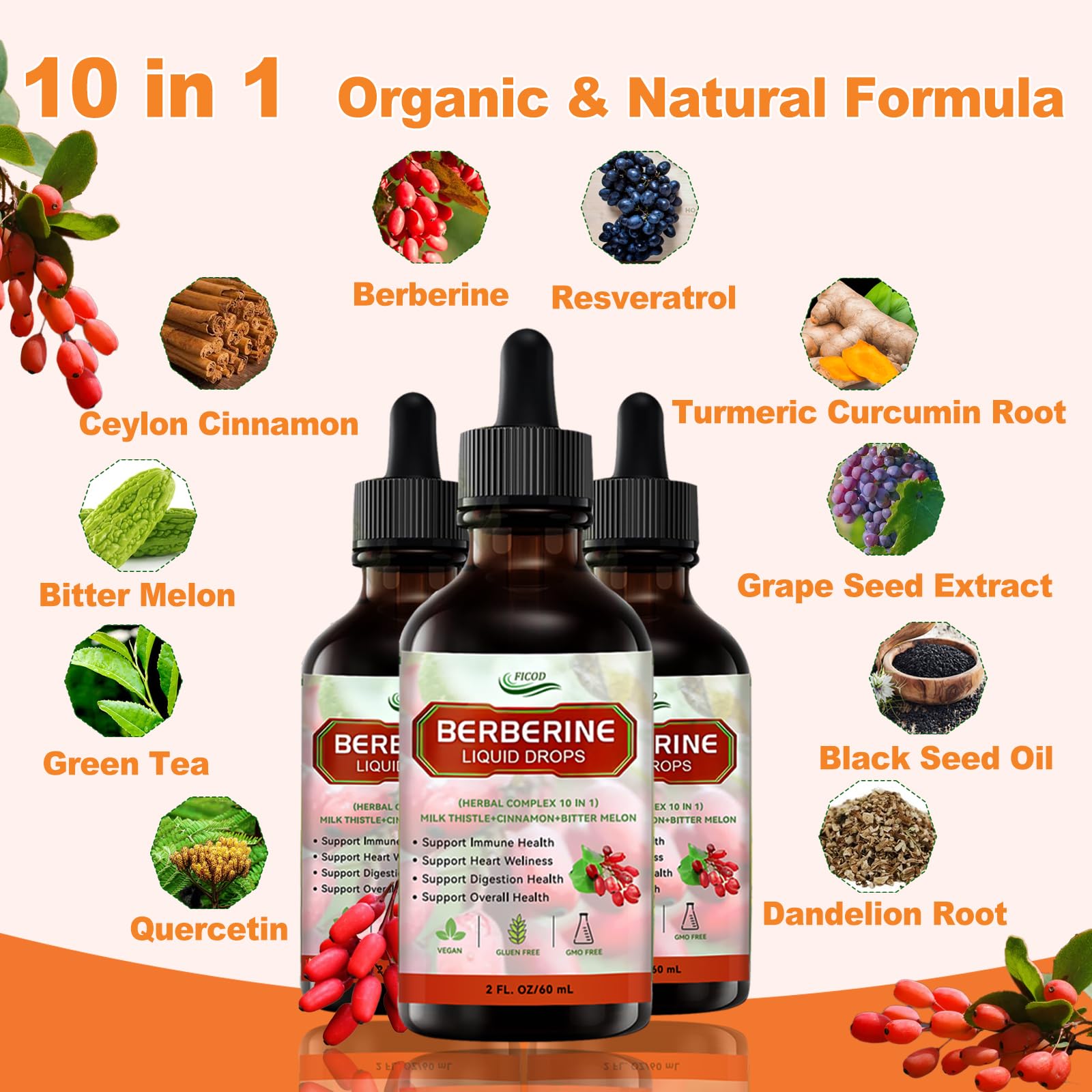 Herbal supplement with milk thistle