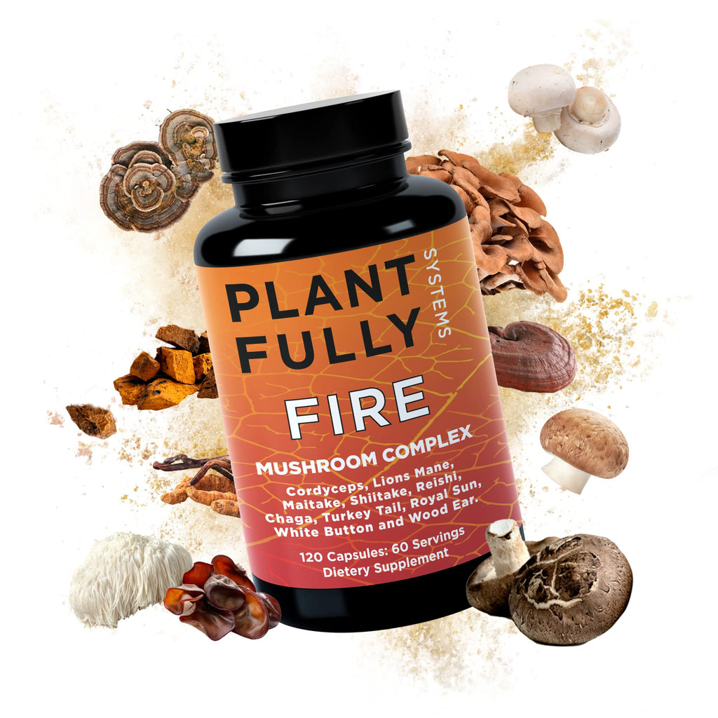 Herbal supplement with multiple mushrooms