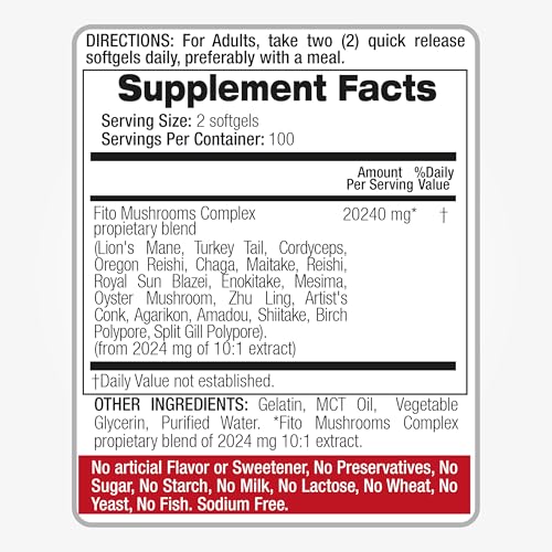 herbal supplement with mushrooms