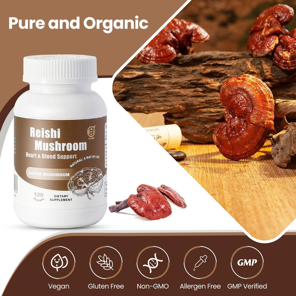 herbal supplement with organic mushrooms