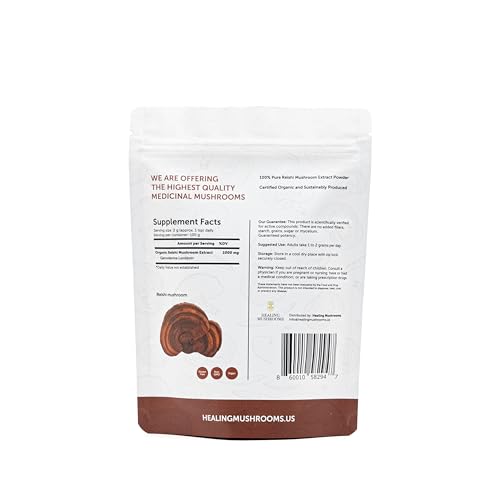 Herbal supplement with organic Reishi mushrooms