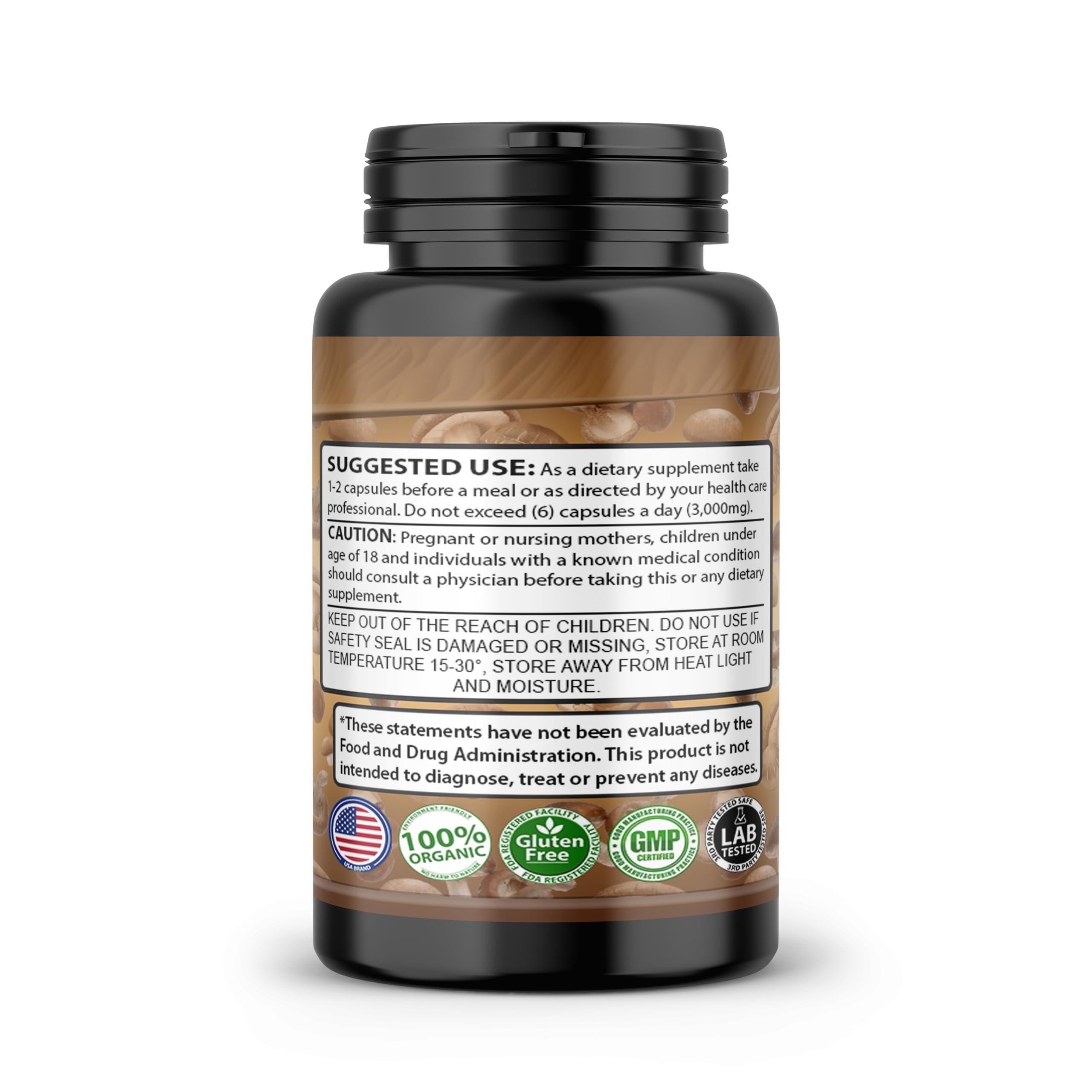 Herbal supplement with polysaccharides