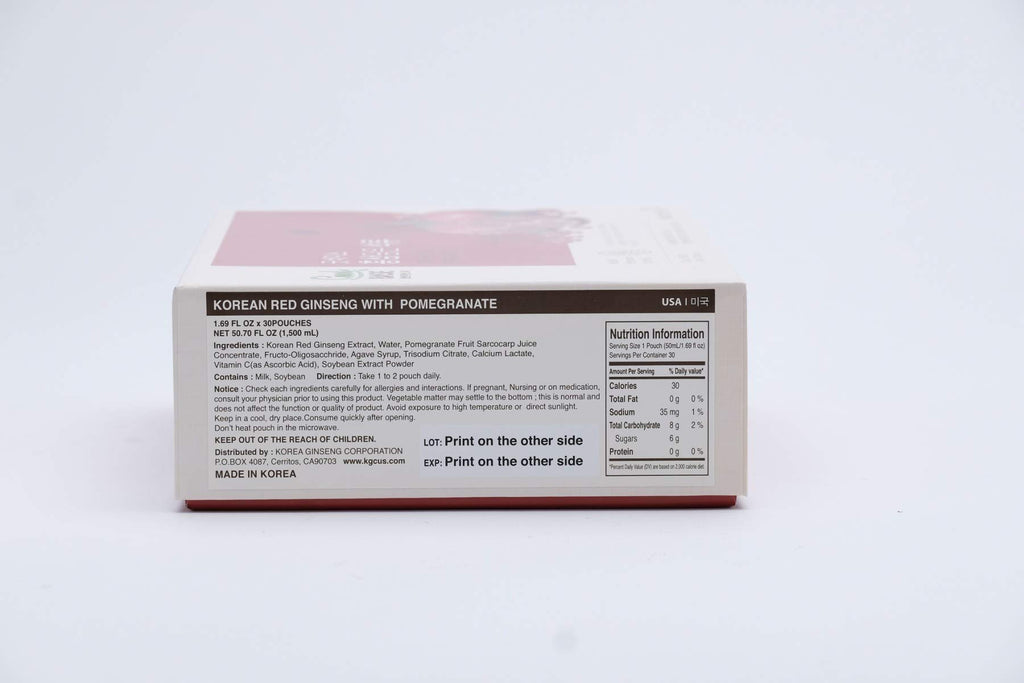 herbal supplement with pomegranate flavour