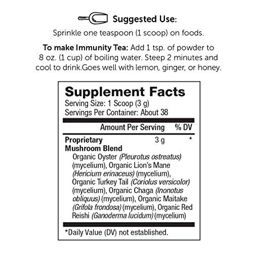 herbal supplement with powerful mushrooms