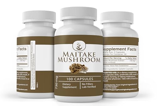 Herbal supplement with pure mushrooms