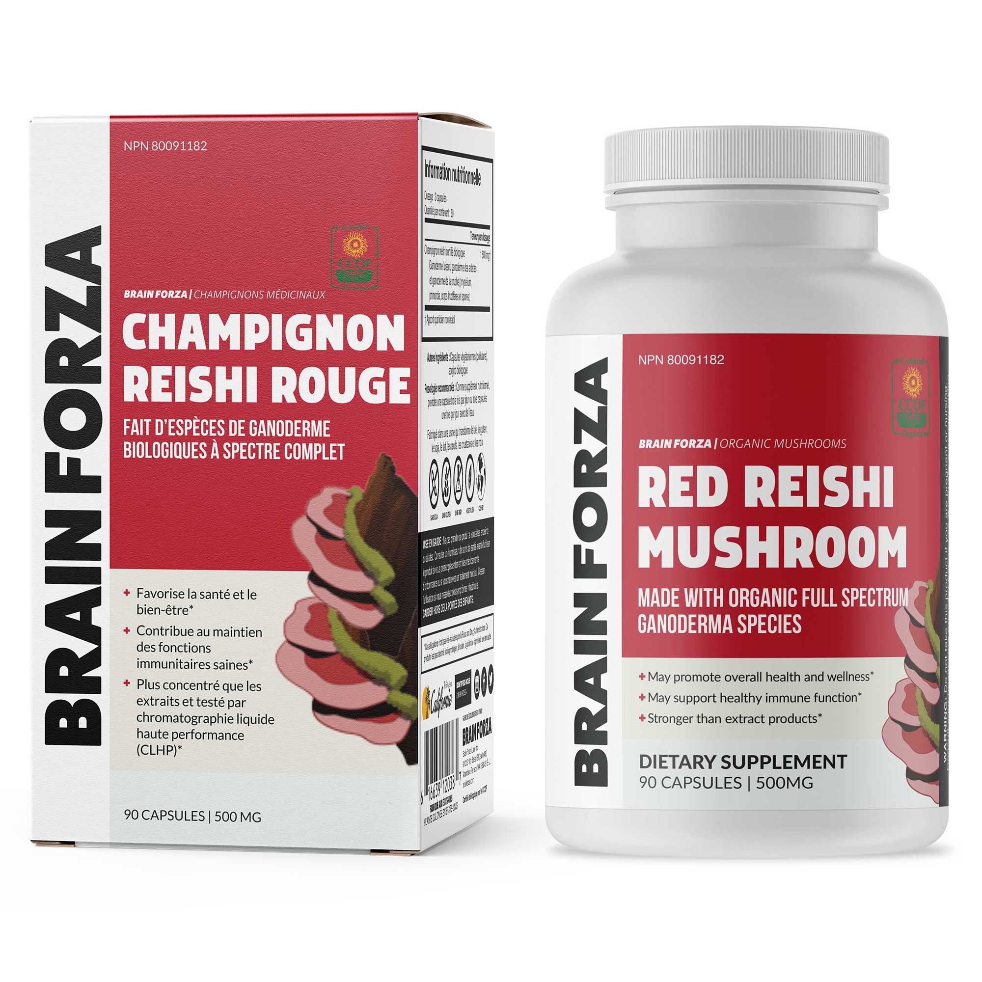 herbal supplement with red reishi