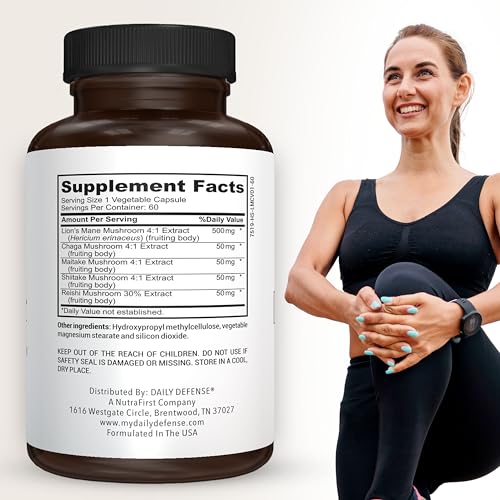 Herbal supplement with Reishi and Chaga