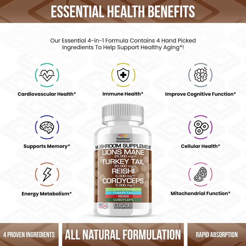 herbal supplement with Reishi mushrooms