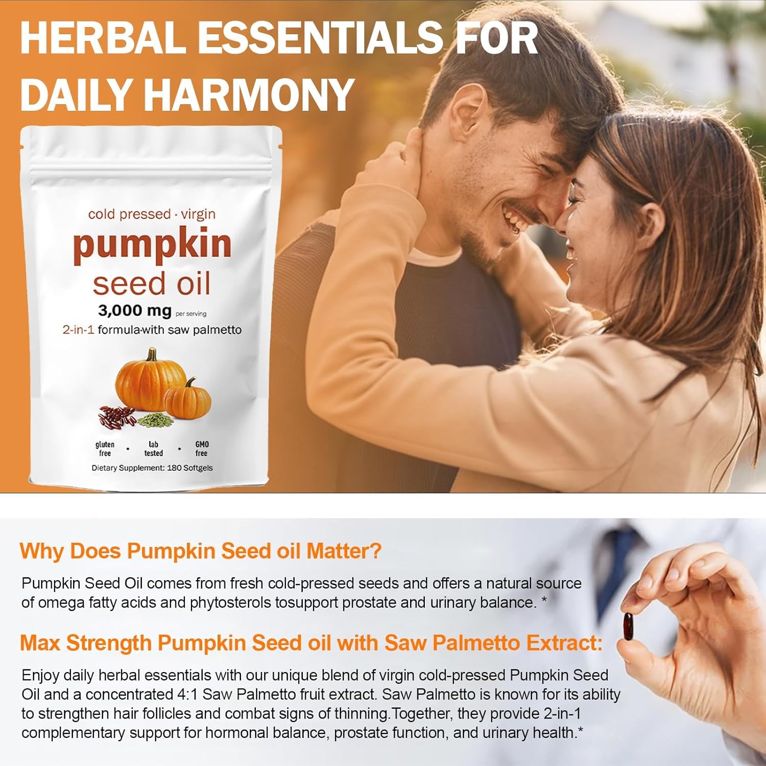 herbal supplement with saw palmetto
