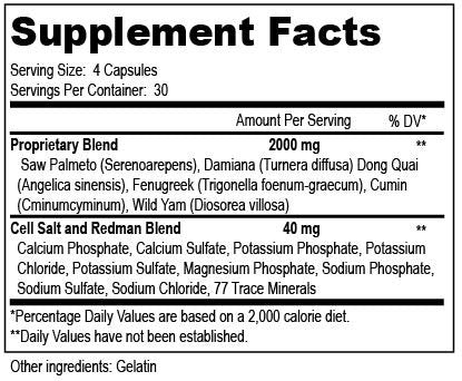 herbal supplement with saw palmetto